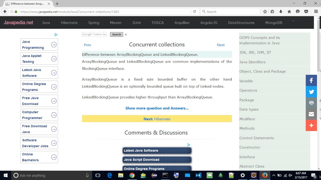 Difference between ArrayBlockingQueue and LinkedBlockingQueue. | javapedia.net