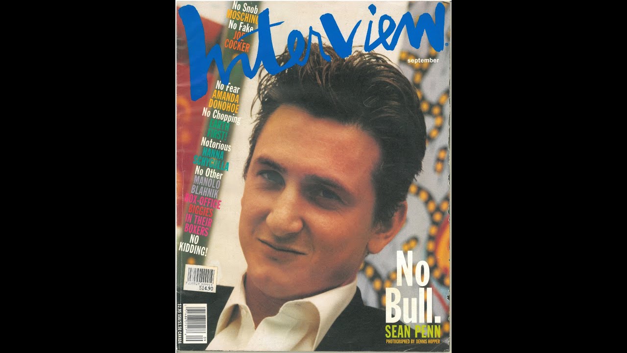 Andy Warhol's INTERVIEW Magazine - Sep '91 issue, Sean Penn Cover and Interview