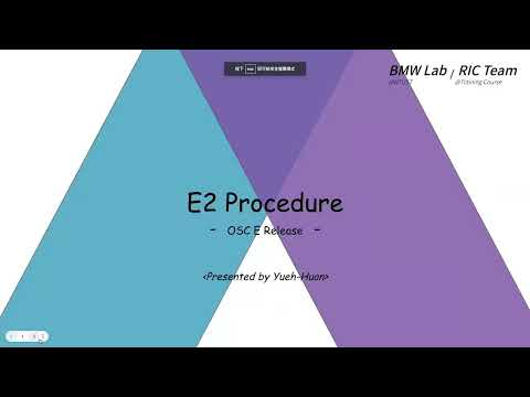 [Training course]E2 Procedure (O-RAN Software Community)