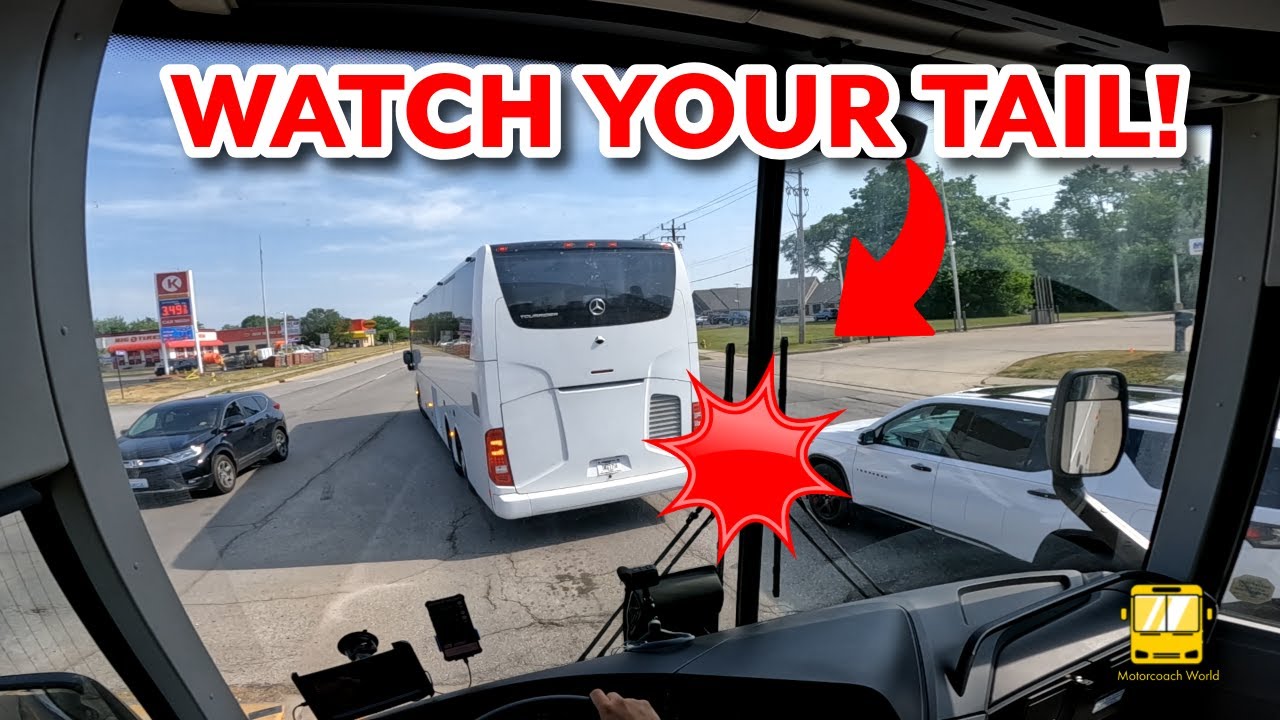 The bus with the worst tail swing!