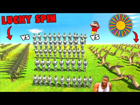 3x3 LUCKY MYSTERY SPIN BATTLES with SHINCHAN vs CHOP vs AMAAN-T in Animal Revolt Battle ALL units