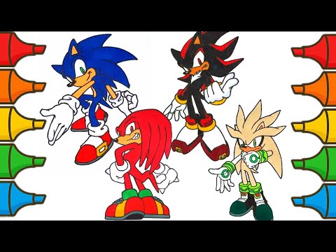 Sonic Latest Colouring Pages | Netflix | Sonic, Knuckles, Shadow, Silver #sonic #netflix
