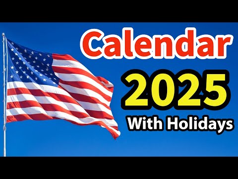 2025 Calendar with Holidays | Calendar 2025 | US Calendar 2025 | United States 2025 Calendar | 2024