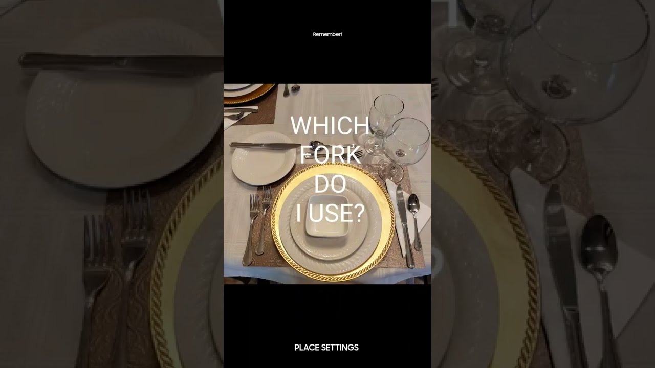 Dinner Table Place Settings