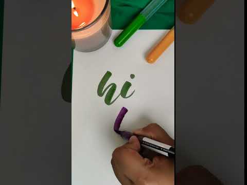 Hi. This is my first YouTube short on calligraphy and it just feels so right. π§‘