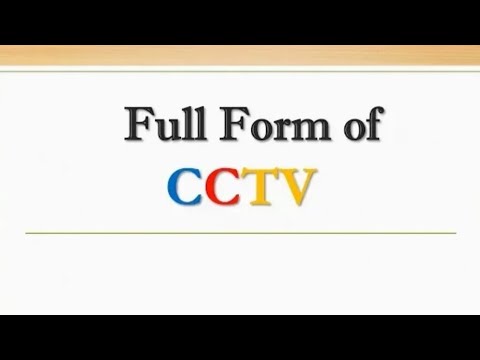 what is the full form of CCTV camera.