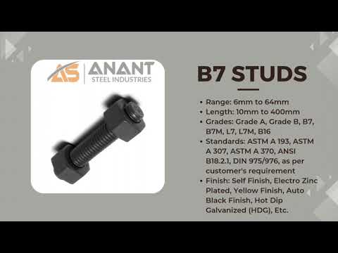 B7 Stud - B7 Stud Bolts Latest Price, Manufacturers & Suppliers