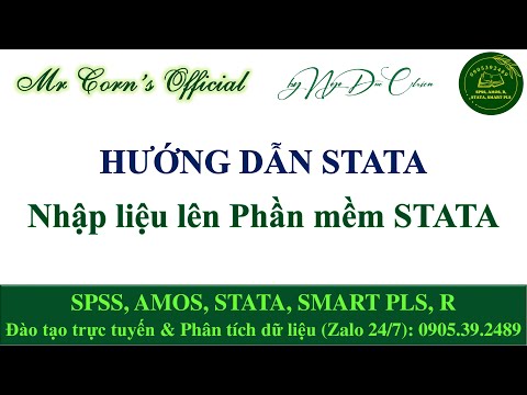 Hướng dẫn STATA | Nhập liệu lên Phần mềm STATA 25062025 Ngô Đức Chiến 0905392489