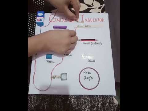 Conductor and Insulator project || Physics|| Simple science project for kids #scienceproject#shorts