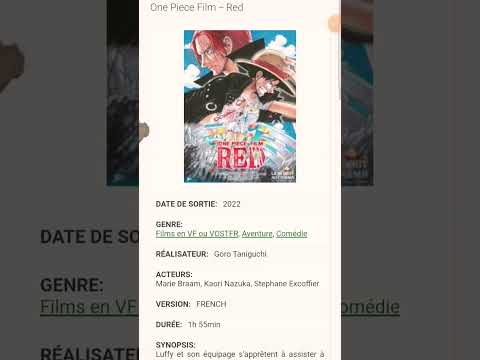 ou regarder one piece red en vf ou vosfr