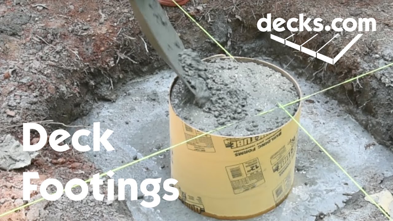 How to Build Deck Footings