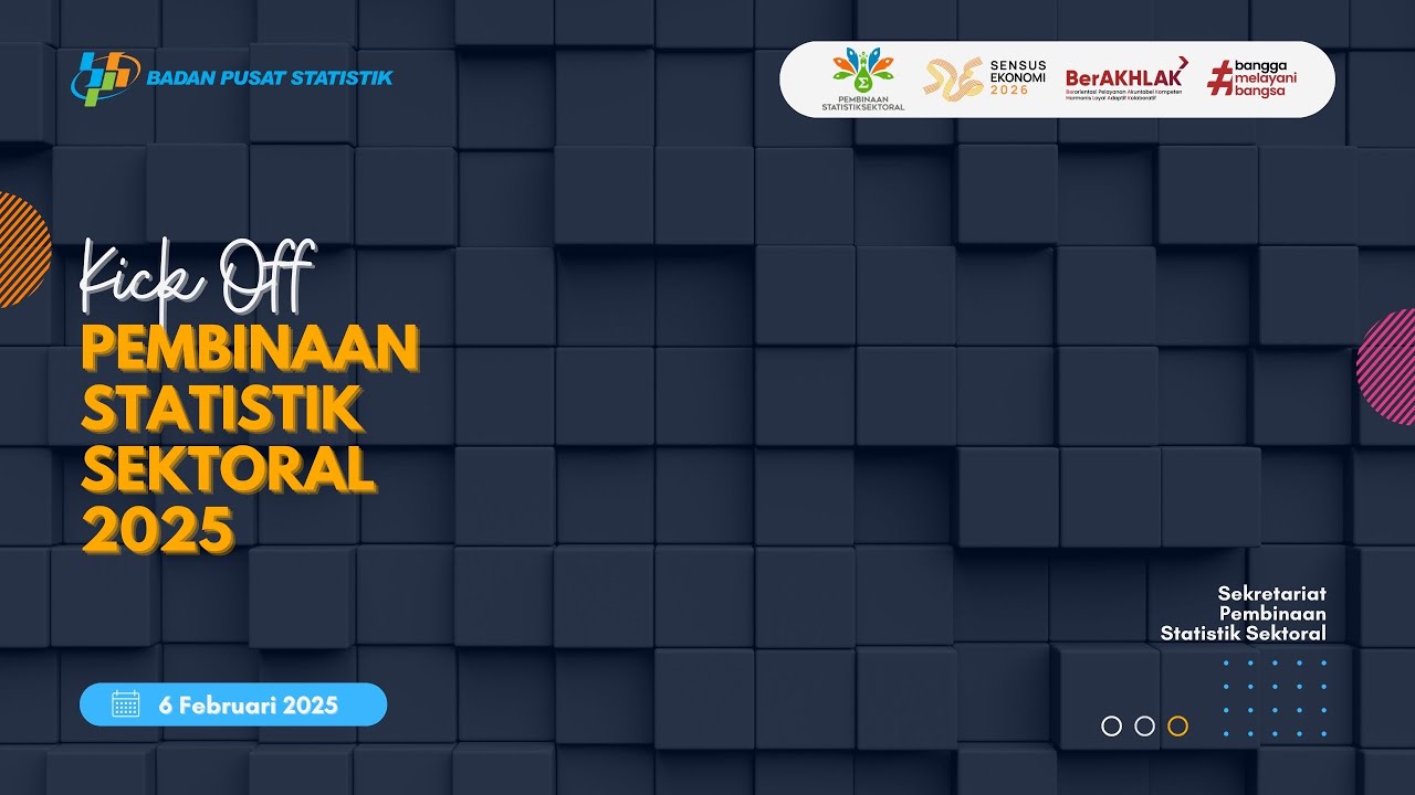 Kick Off Pembinaan Statistik Sektoral 2025: Membangun Data Berkualitas untuk Pembangunan ...