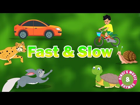 Fast & Slow | Concepts | Educational Rhymes | Bindi's Music & Rhymes
