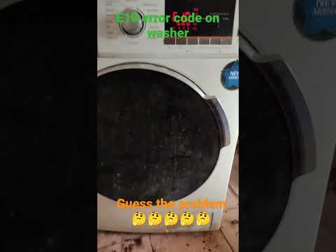 E10 error code on washing machine #lg #therochaktech #diy #shorts #shortvideo #shortsfeed