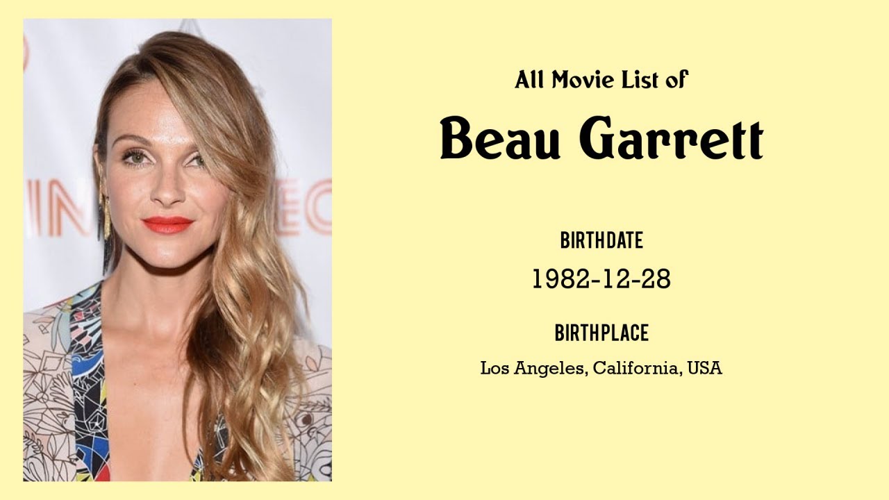 Beau Garrett Movies list Beau Garrett| Filmography of Beau Garrett