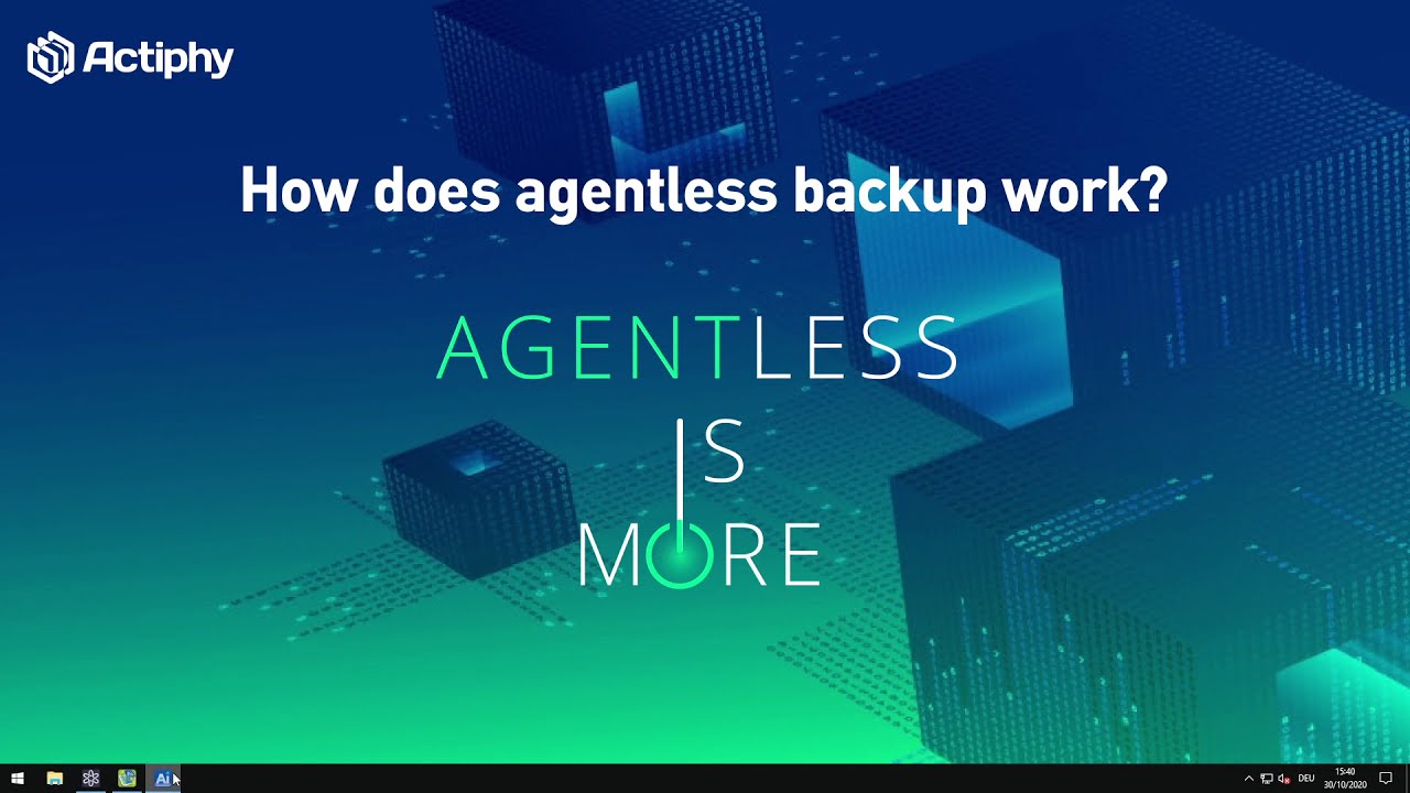 How does agentless backup work?