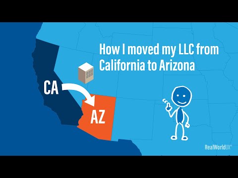 #61 How I moved my LLC from California to Arizona