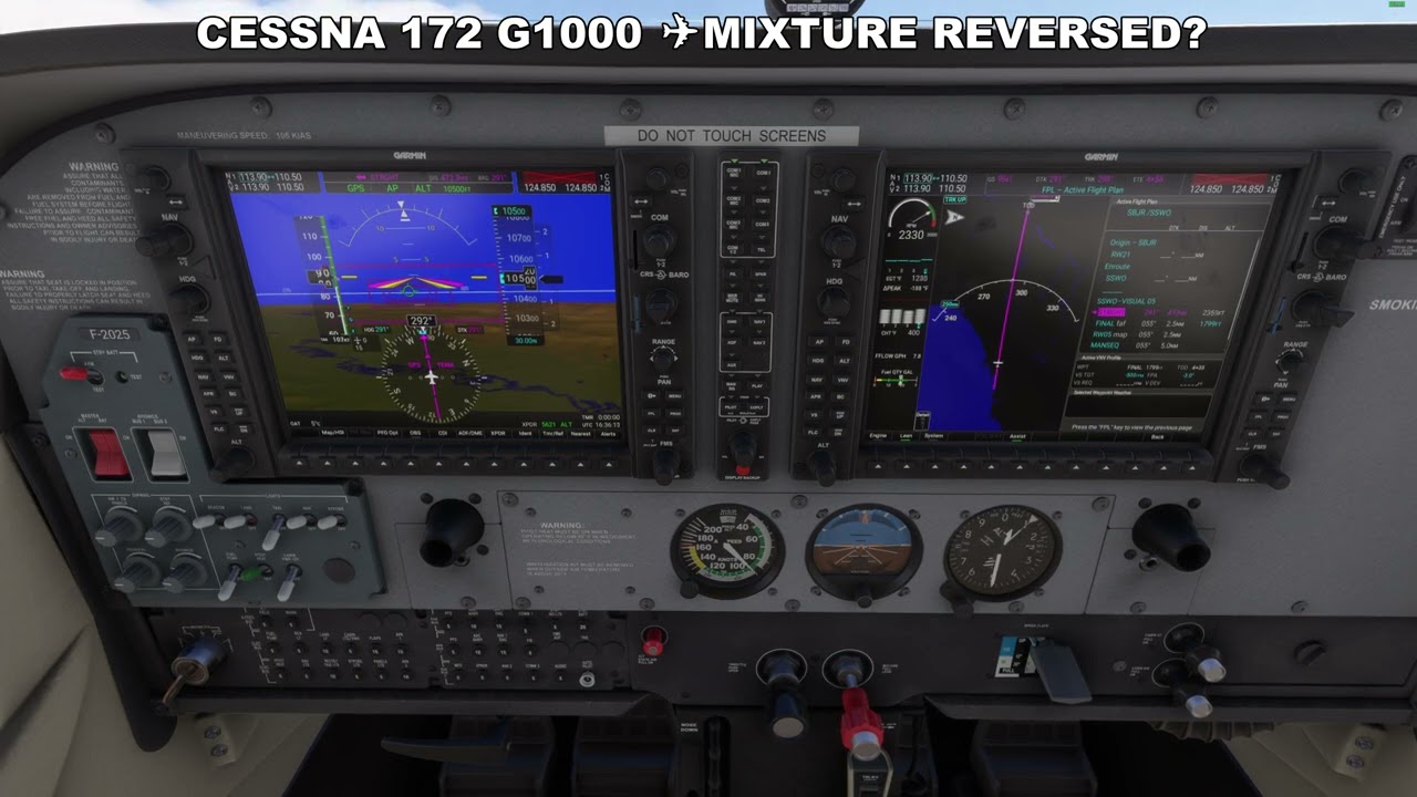 Cessna 172 Skyhawk G1000 Mixture control reversed at times - Aircraft ...