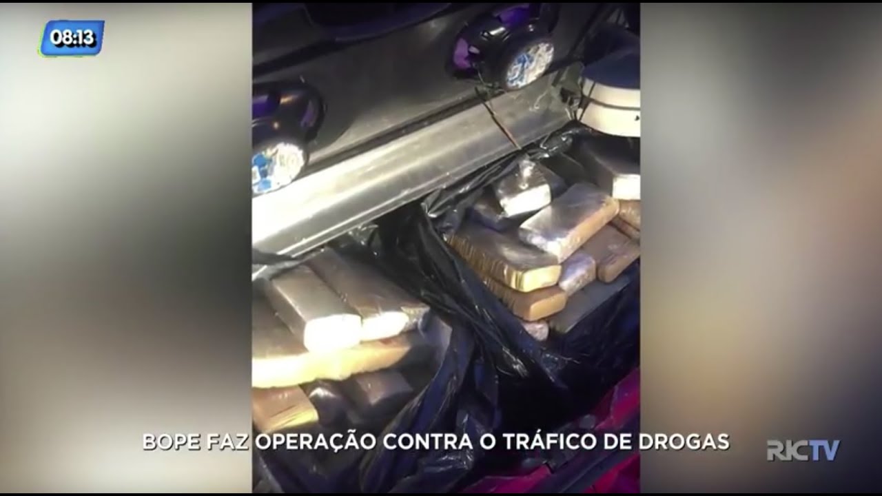 Bope realiza operação contra o tráfico de drogas em SC