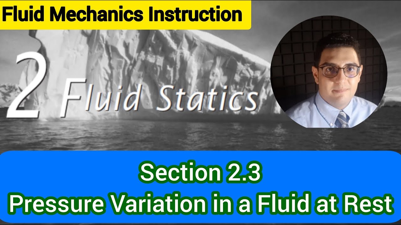 Fluid Mechanics 1 - Chapter 2 - Sec 2.3 - Pressure Variation in a Fluid at Rest