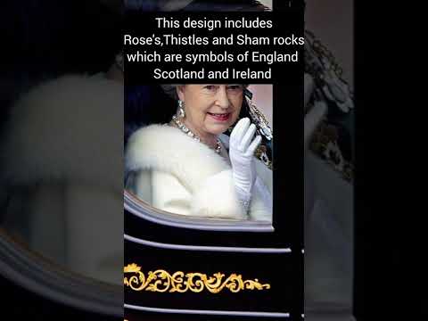 Queen's Diamond  Diadem Created in 1821 for King George IV/Queen Elizabeth's favorite jewel#shorts