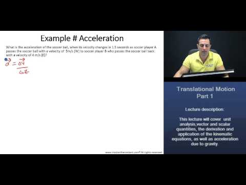 MCAT: Translational Motion – Acceleration, Uniform Motion (+ Worked Examples)