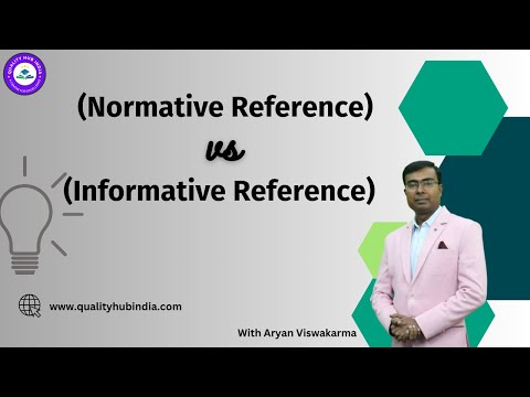 Difference between 'Normative Reference' and 'Informative Reference' | IATF16949 | ISO9001 | QMS