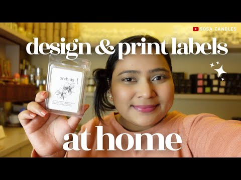 Best Printer for Labels Small Business | Print Candle Labels at Home For Small Business #stickers