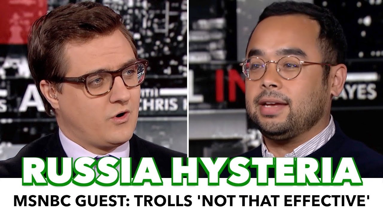 Journalist Stuns MSNBC Host: Russian Trolls ’Not That Effective'
