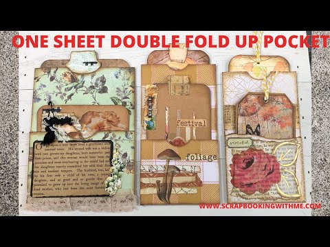 ONE SHEET FOLD UP DOUBLE POCKETS AND TAGS #msscrapbusters