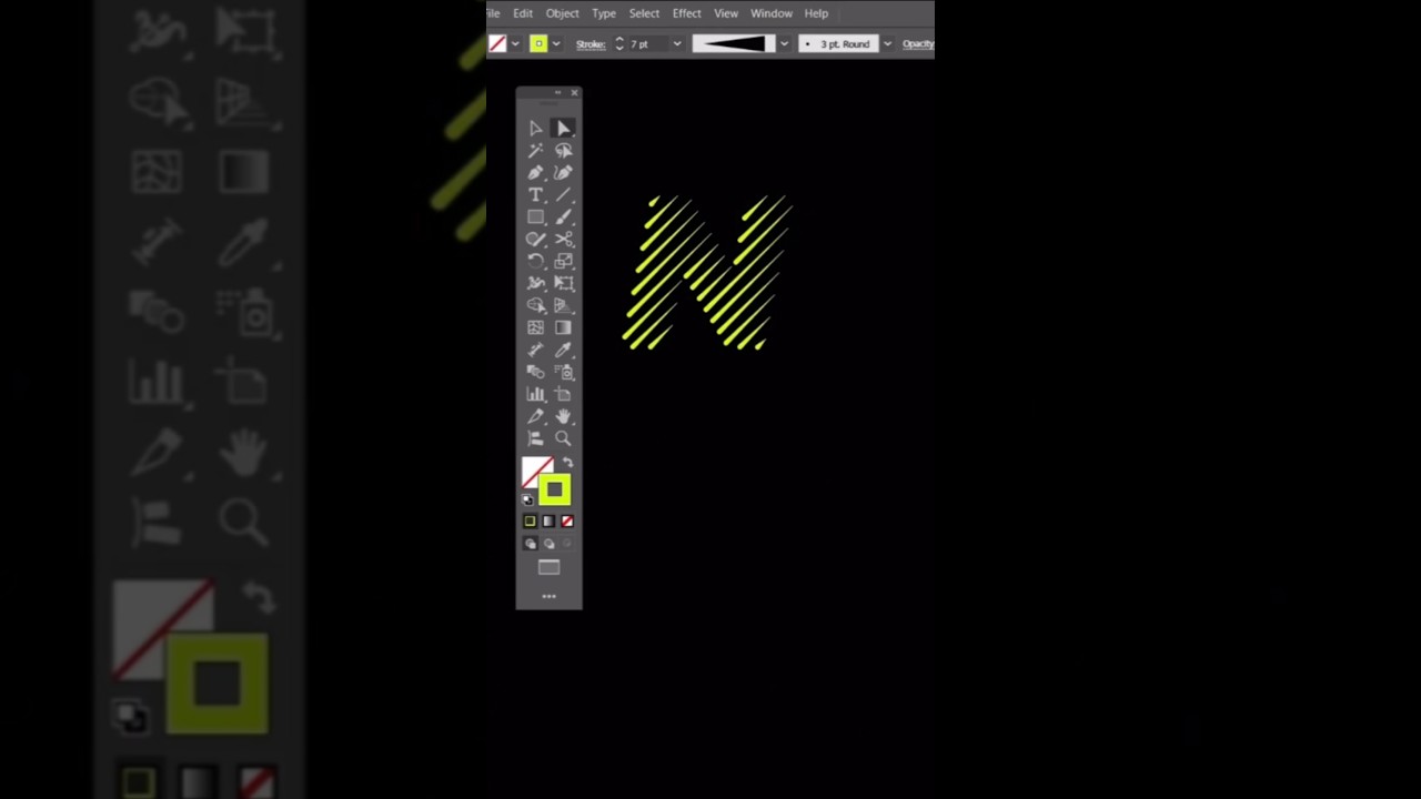 How to Create an N Letters Logo in Adobe Illustrator #LogoDesign #AdobeIllustrator#art #logo #vector