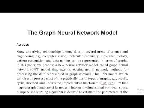 The Graph Neural Network Model
