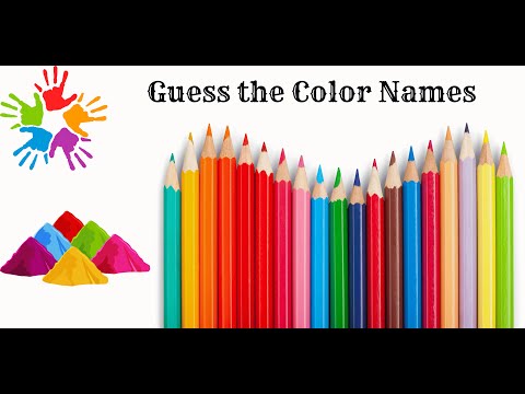 COLORS - Guess the Color Names | Color Name Finder | Color Name Quiz | Name That Color | Kids