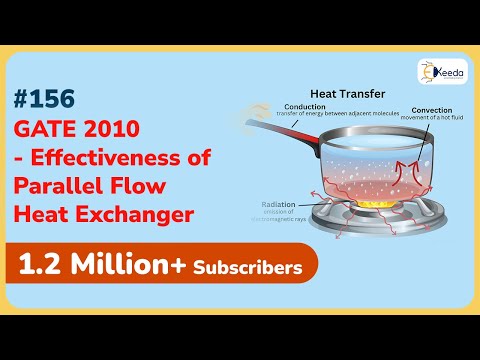 GATE 2010: Effectiveness of Parallel Flow Heat Exchanger - Heat ...