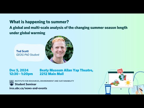 December 5, 2024: IRES Student Seminar with Ted Scott (Last Seminar of Term 1)