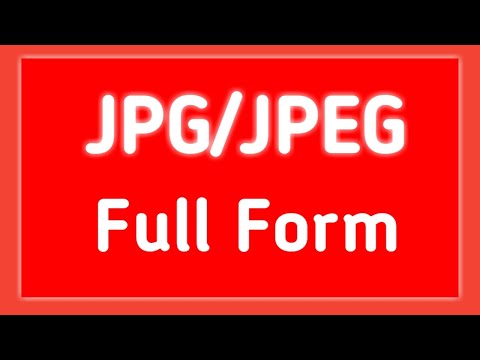 What is the full form of JPG/JPEG?