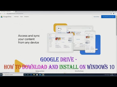 Google Drive - How to Download and Install On Windows 10