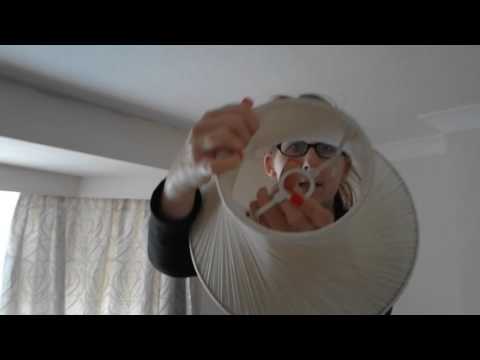 How to put up a lamp shade