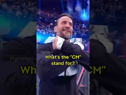 What does “CM” stand for in CM Punk?🤔 #wwe #wrestling