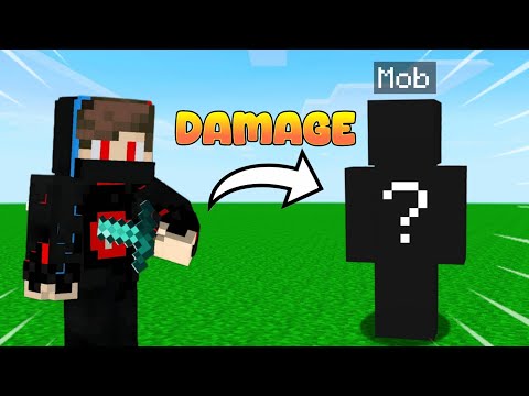 Minecraft but taking damage summons random mob!