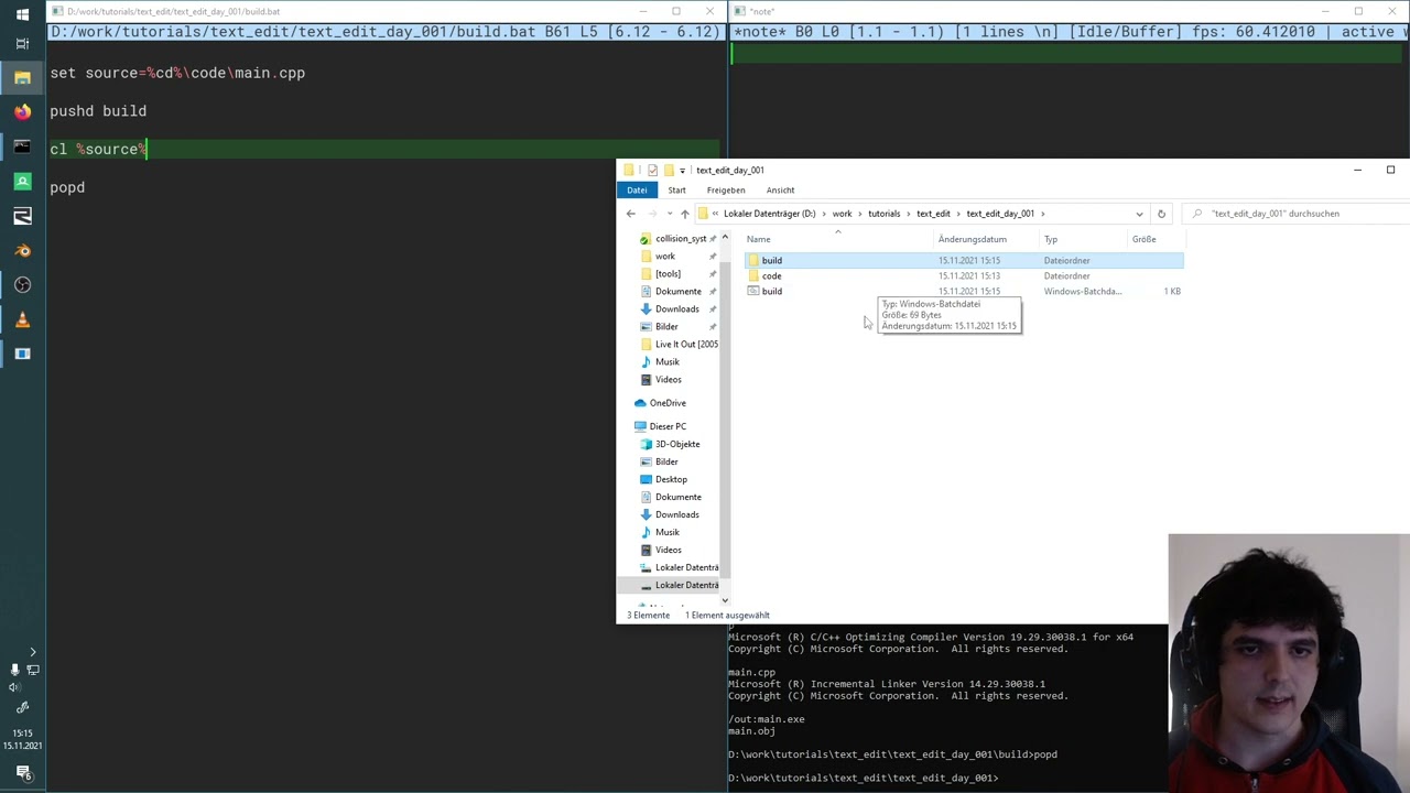 Tutorial Text Editor Day 01