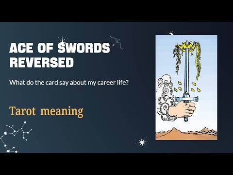 Ace of Swords reversed💡my career life?💡Tarot meaning