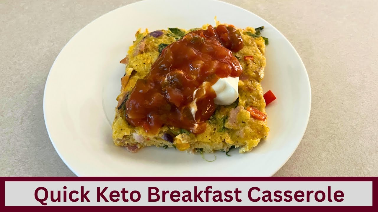Quick and Easy Keto Breakfast Casserole (Nut Free and Gluten Free)