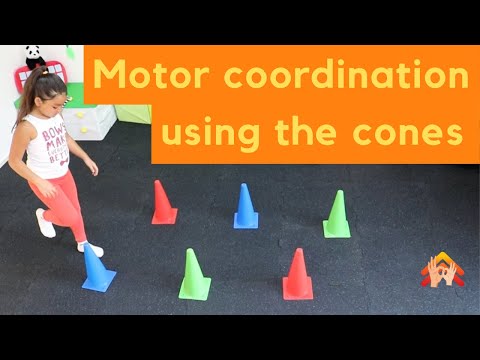 Motor coordination activities for kids (Cones)