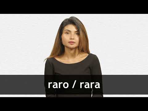 English Translation of “RARO” | Collins Spanish-English Dictionary