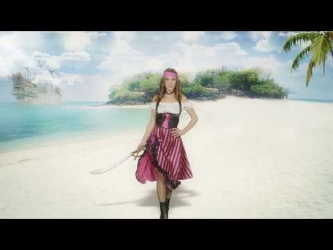 Disfraz de Pirata Pink Charlotte
