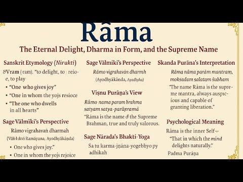 RAMA NAVAMI MEANING OF Rāma The Eternal Delight, Dharma in Form, and the Supreme Name