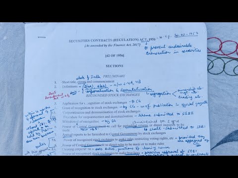SCRA,1956| Section 23 to 31| Quick Revision|#sebigradea2022 Legal Officer