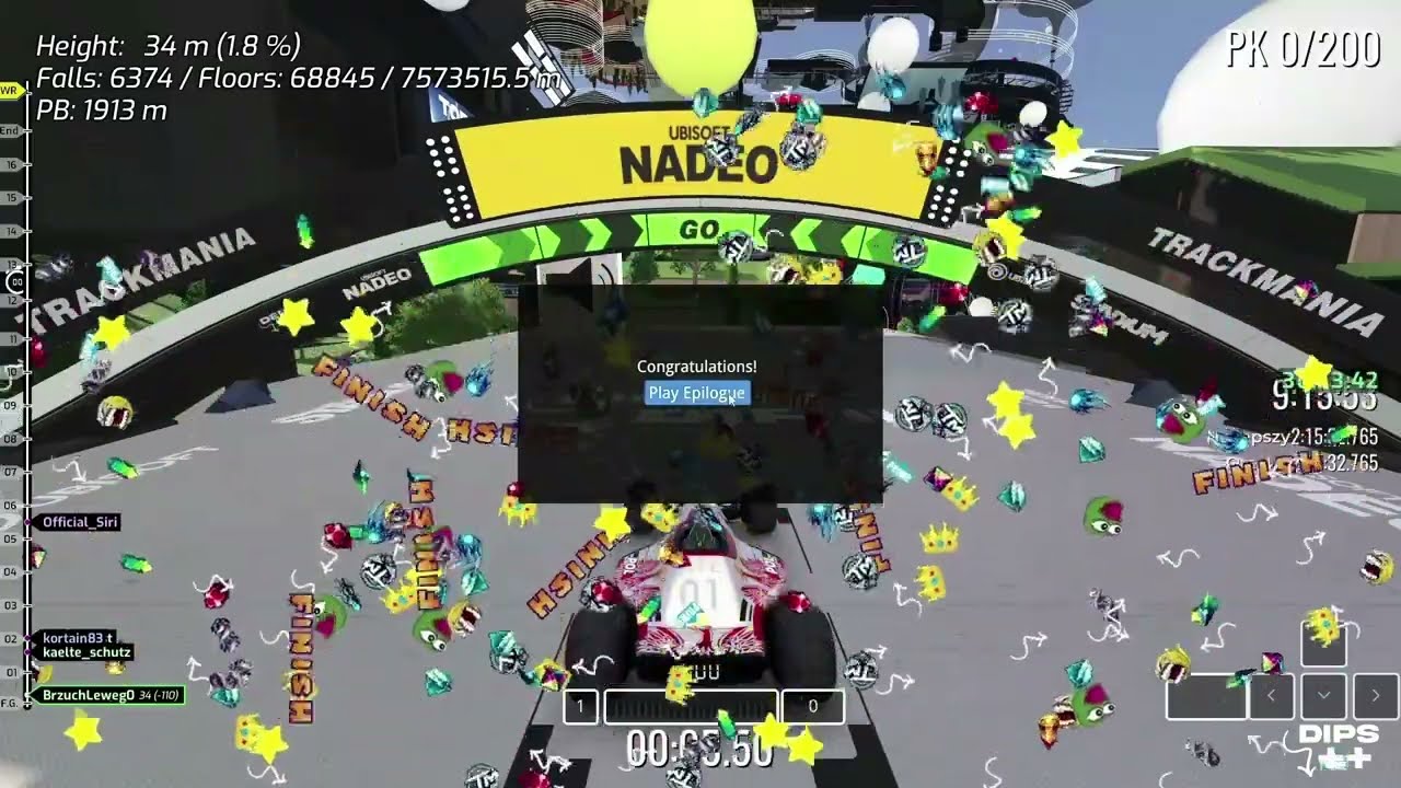 Trackmania - Deep Dip 2 with cp - Floor END with tips from noob player.