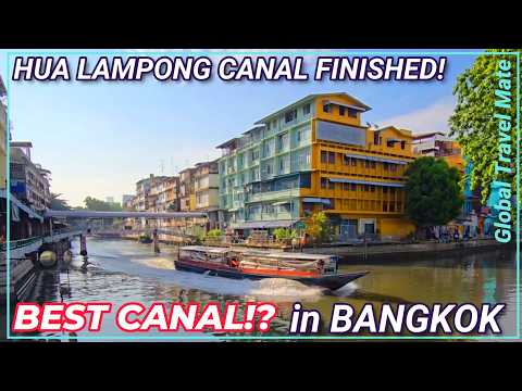 NEW Hua Lampong Canal Finished Best Canal in Bangkok! πΉπ Thailand